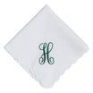 Ladies Embroidered Handkerchiefs with Single Initial Monogram Calligra ...