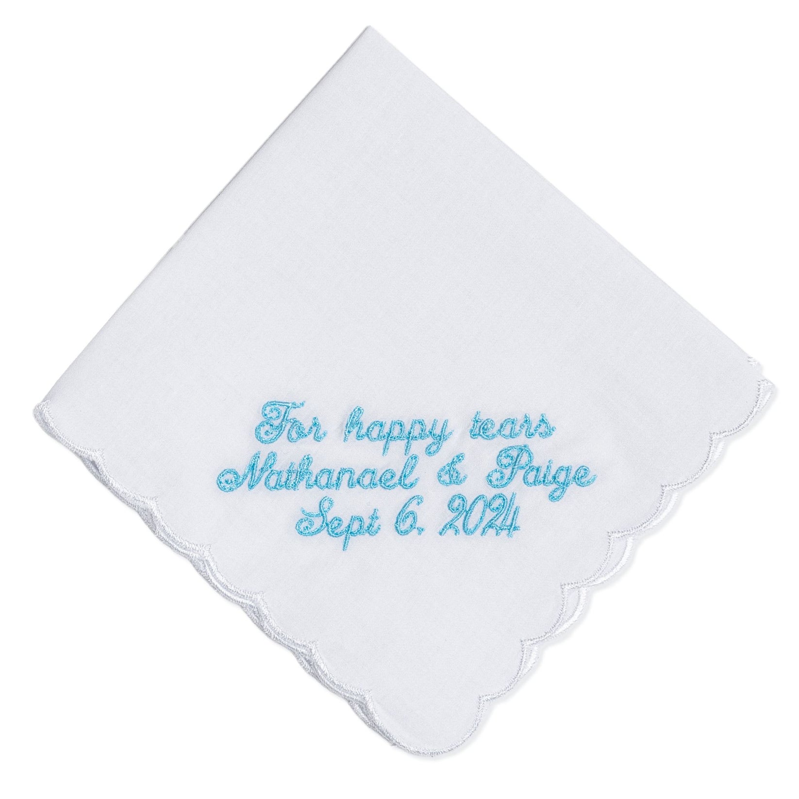 Custom Embroidered Handkerchiefs with Text, Design or Logo – Threads ...