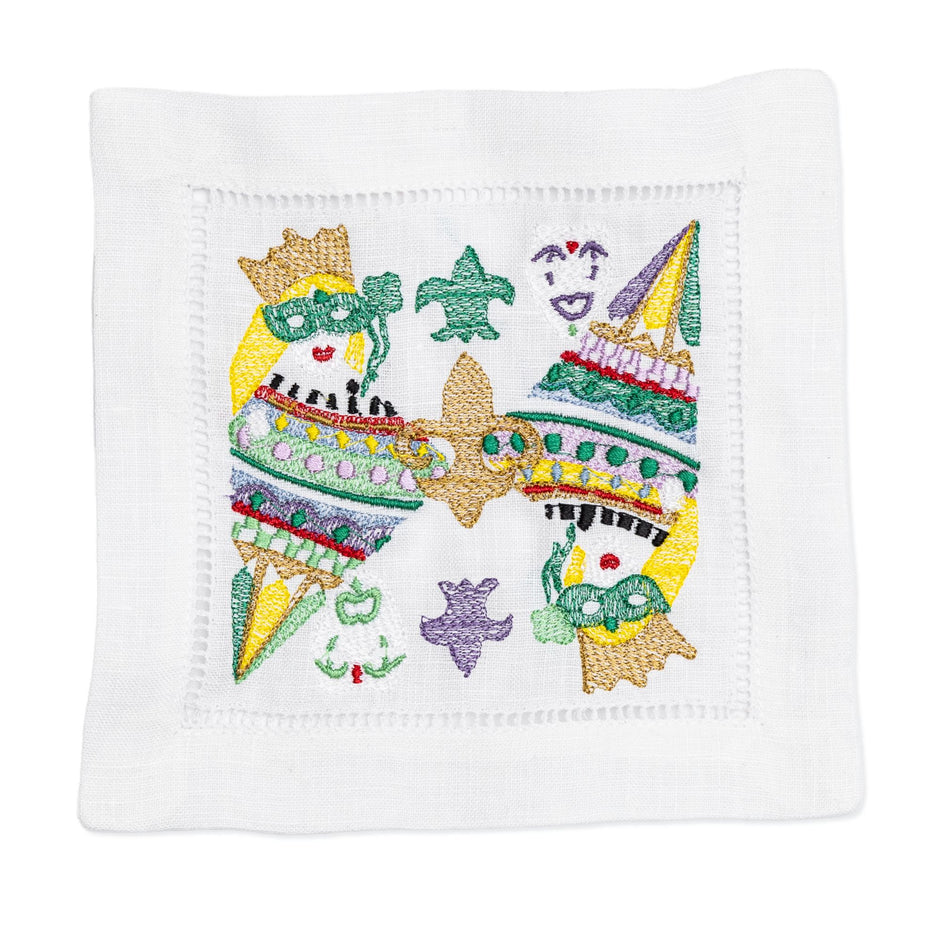 Embroidered Mardi Gras Napkins & Towels – Threads & Honey