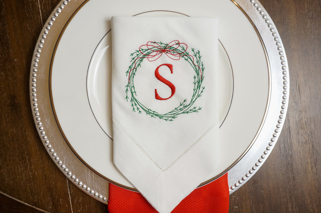 Custom Embroidered Napkins – Threads & Honey