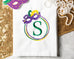 Mardi Gras Embroidered Hand Towel with Custom Monogram – Threads & Honey