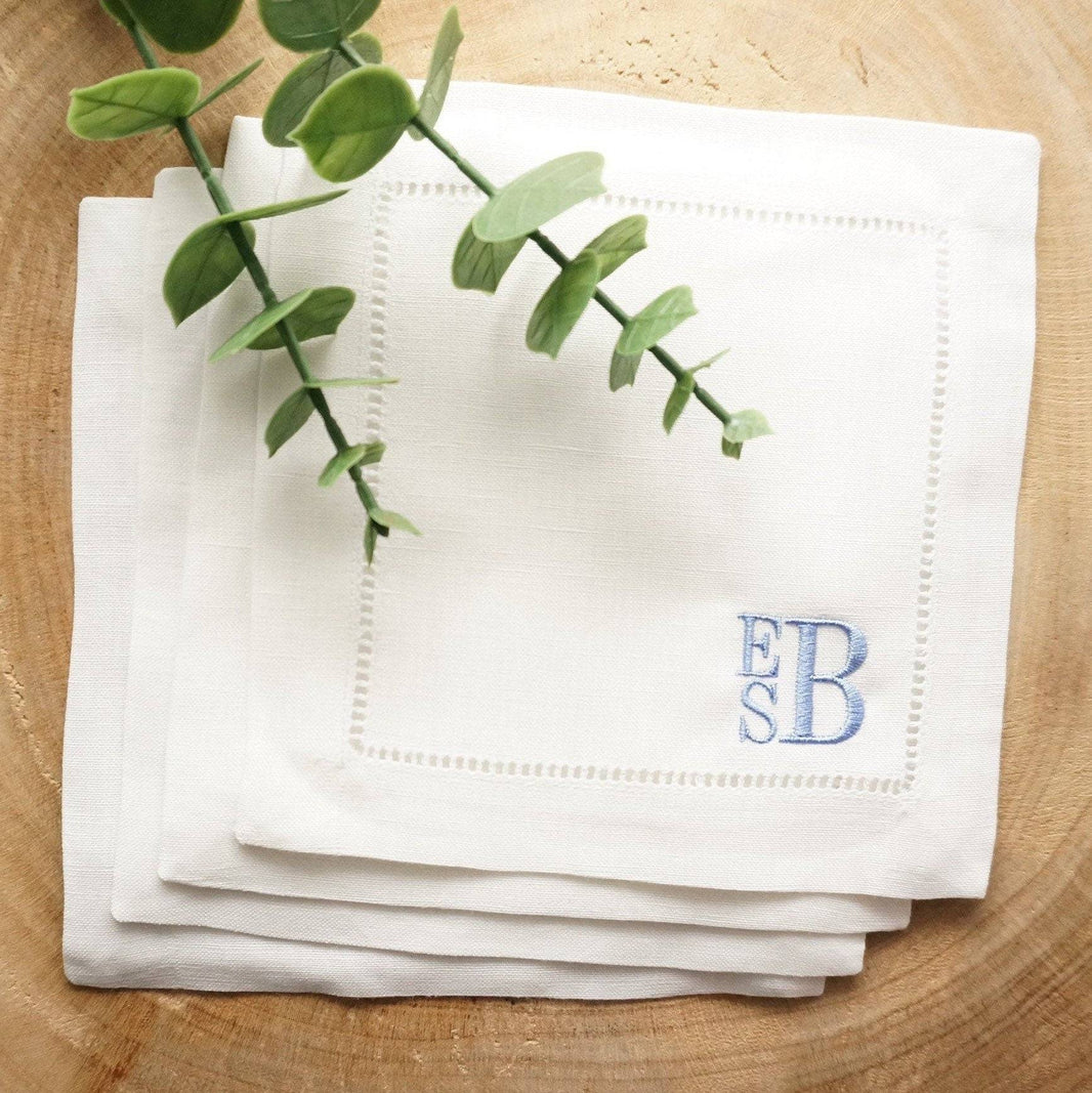 Custom Embroidered Cocktail Napkins – Threads & Honey